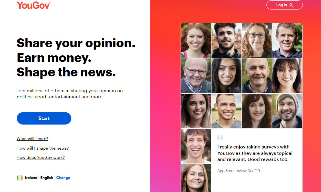 YouGov Ireland: Earn Money with Online Surveys - Paid Survey